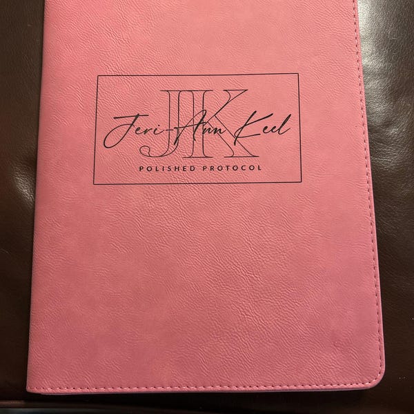 Personalized Refillable Portfolio, Custom Portfolio With Zipper, Custom ...