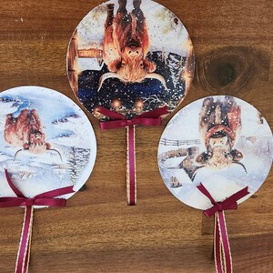 Cute Christmas Mice Clipart Watercolor Digital Paper Bundle 12 PNG ...