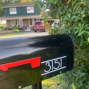 Monogram Mailbox Decal Personalized 23 Color Choices - Etsy