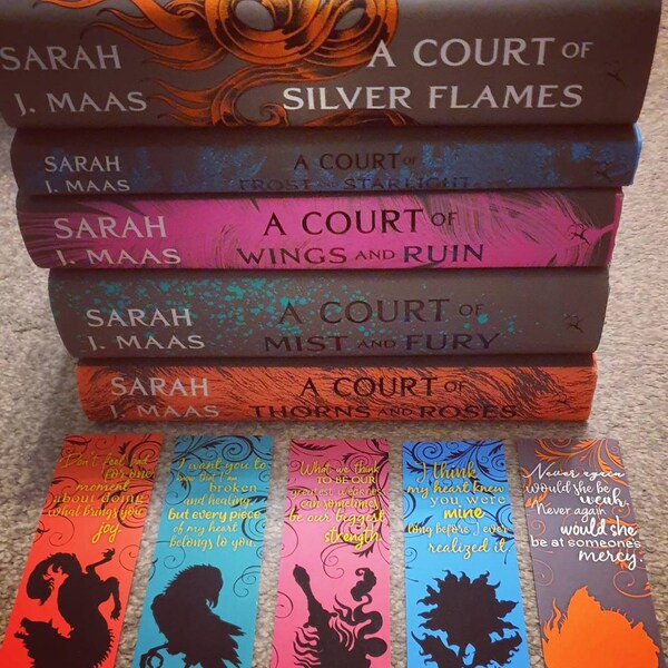 01. Acotar Cover Set of Bookmarks - Acotar, Acomaf, Acowar, Acofas. - Etsy