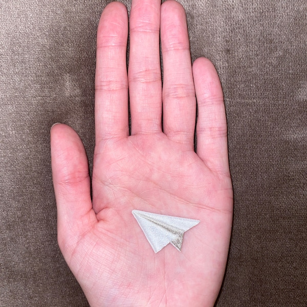 Paper Plane Iron-on Patch, Paper Airplane Badge, Flying Plane Badge ...