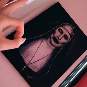 Valak lights Out Version Painting Replica Print - Etsy