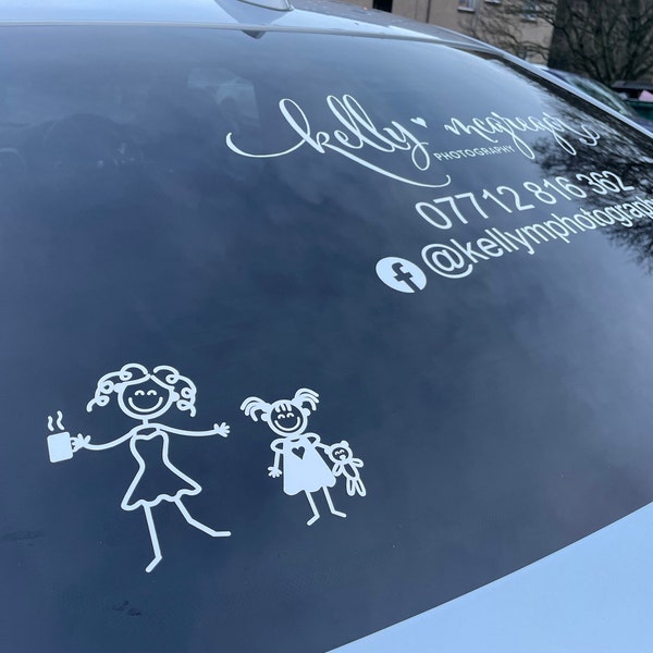 MY CAR STICK_FAMILY | Car Window Bumper Vinyl Decal Sticker, Any Colour ...