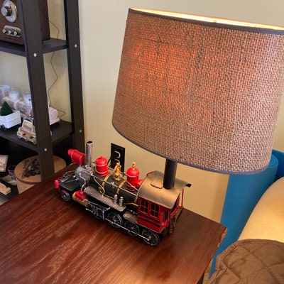 Red Fire Truck Lamp - Etsy