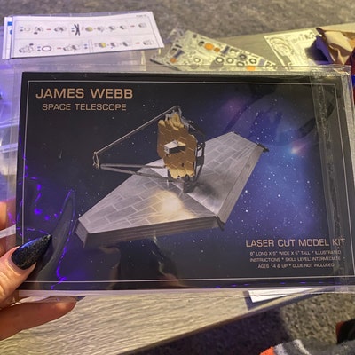 James Webb Space Telescope Model Kit Laser Cut, Illustrated ...