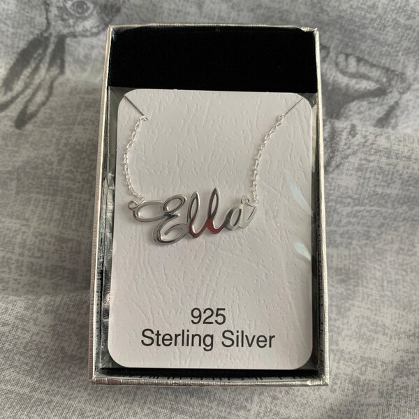 Custom Name Necklace, 18K Gold Plated Name Necklace, Personalized Name ...