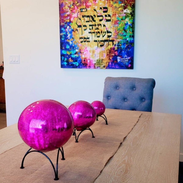 Jewish Art Candle Lighting Blessing Shabbat Shabbos Friday Night ...