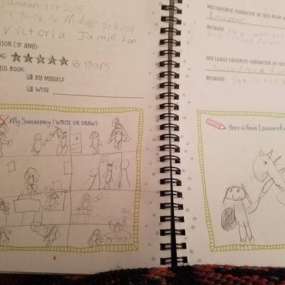 My Reading Adventures Kids Reading Journal - Etsy