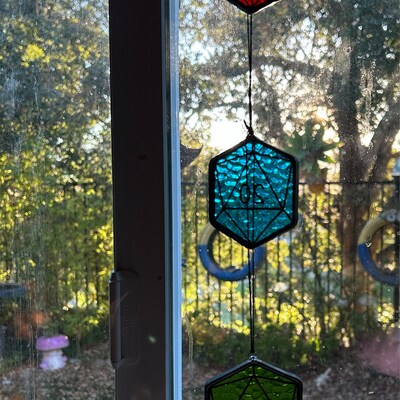 D20 Stained Glass Gamer Gift Dnd Gift Tabletop RPG - Etsy