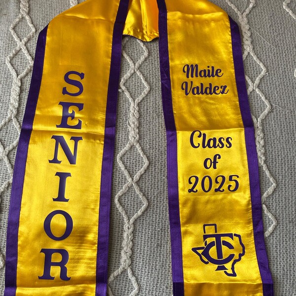 Personalized Graduation Stoles Customized Graduation Sash Custom Graduation Sash Custom Text ...