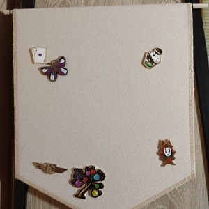 Premium Large Pin Display, Pin Badge Display, Canvas Pennant, Enamel ...