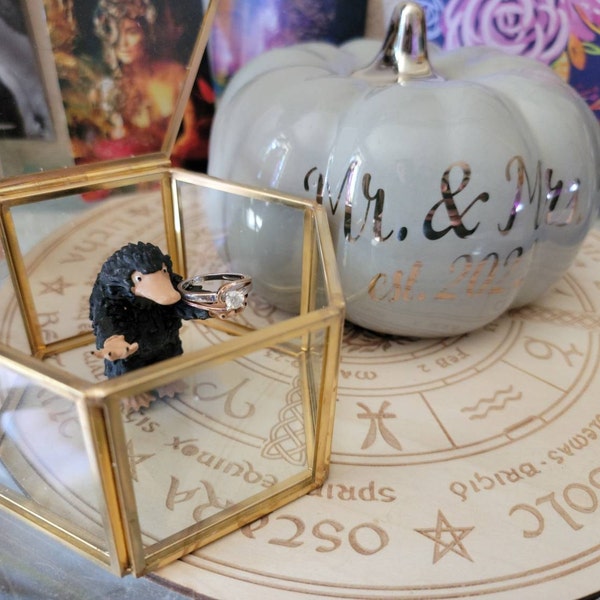 Fantasy Wedding Ring Box/ Geek Proposal Box/ Nerd Engagement Ring Box ...