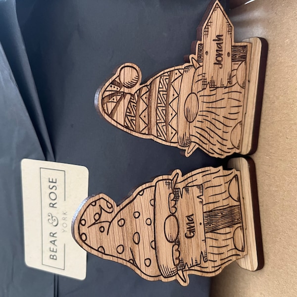 Christmas Personalised Gonk Decorations Place Names - Etsy UK