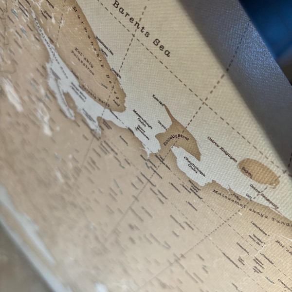 Accurate World Map Poster Large Wall Travel Map Print Detailed ...