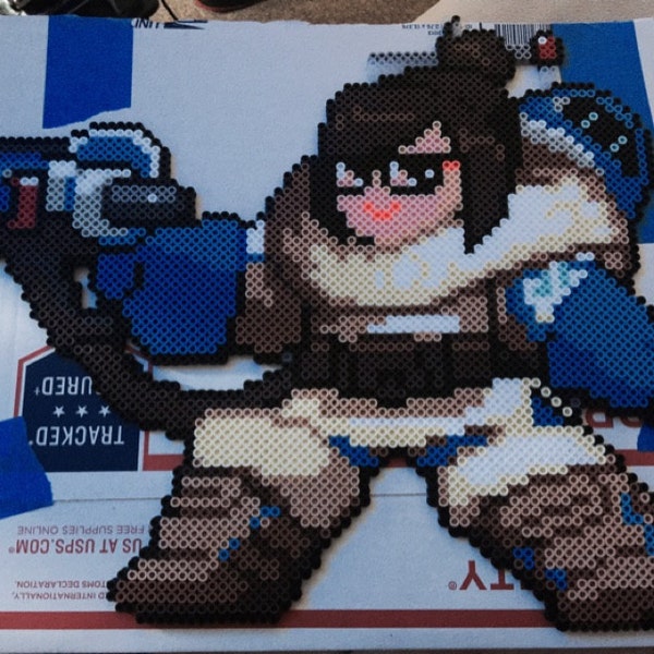Overwatch Hero Pixel Sprays - Support - Fuse Bead Sprite Wall Art Figure - Etsy