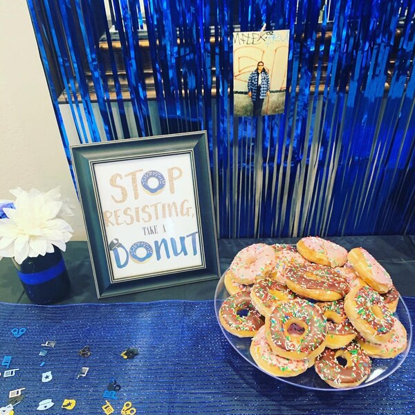 Stop Resisting Take A Donut Police Print | Police Officer Wedding ...