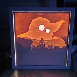 Star Wars Paper Cut Lightbox, Shadow Box, SVG, 3D Paper Cut Template ...