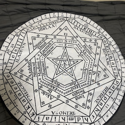 Goetia COMPELTE SET Ritual Circle Cloth Snake OR Lemegeton - Etsy