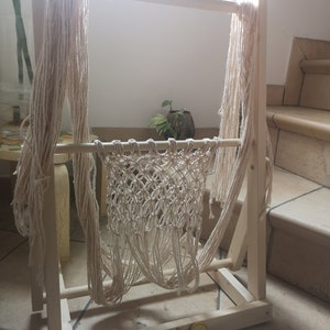 Macrame Workstation / Macrame Pedestal / Macramè Support / Macrame ...