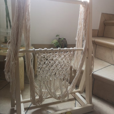 Macrame Workstation / Macrame Pedestal / Macramè Support / Macrame ...