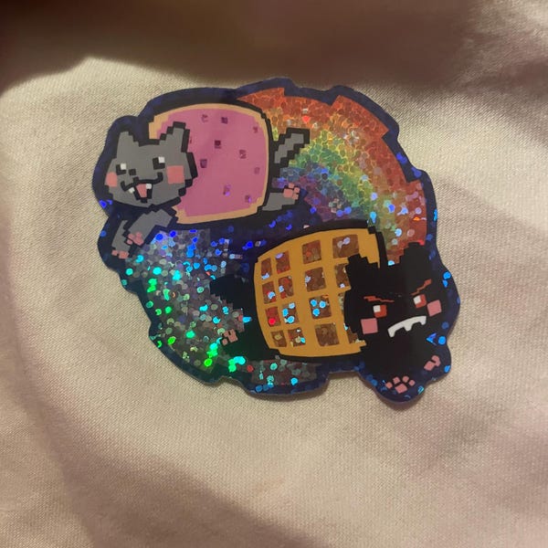 Nyan Cat and Tac Nayn Sticker - Etsy