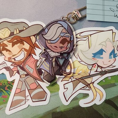Overwatch Support Stickers // OW2 - Etsy