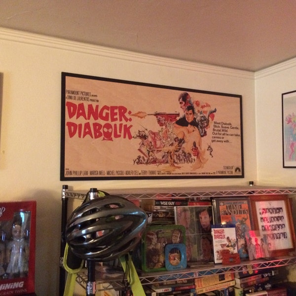 Danger: Diabolik WOODEN Wall Art Poster, Roadshow Horizontal Cinema ...