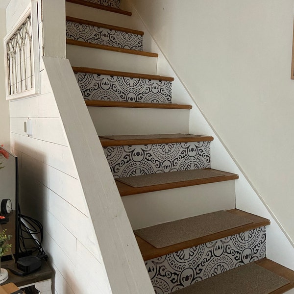 Vinyl Stair Riser Decals . Solid With No Design Adhesive Stickers ...
