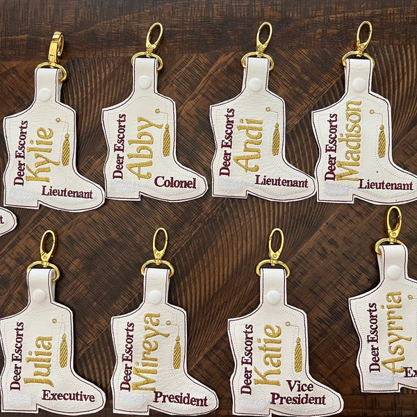 Drill Team Key Fob, Drill Boot, Bag Tag, Key Chain, Dance Drill, Dance ...