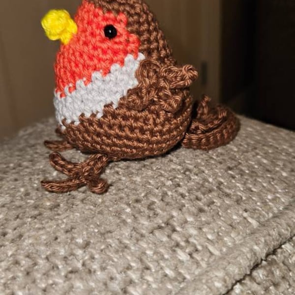 Amigurumi Crochet Pattern Bird Robin / Crocheted Robin / Amigurumi ...