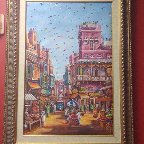 Basant (street View) --pakistani/indian Art - Etsy