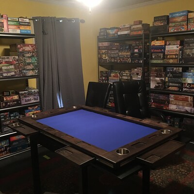 Board Game Table Topper With Added Shelves - Etsy
