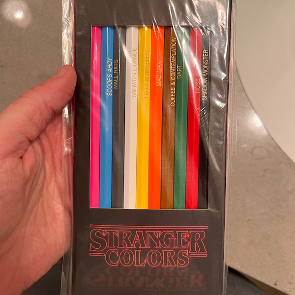 Stranger Colors Colored Pencils for Fans of the Show - Etsy