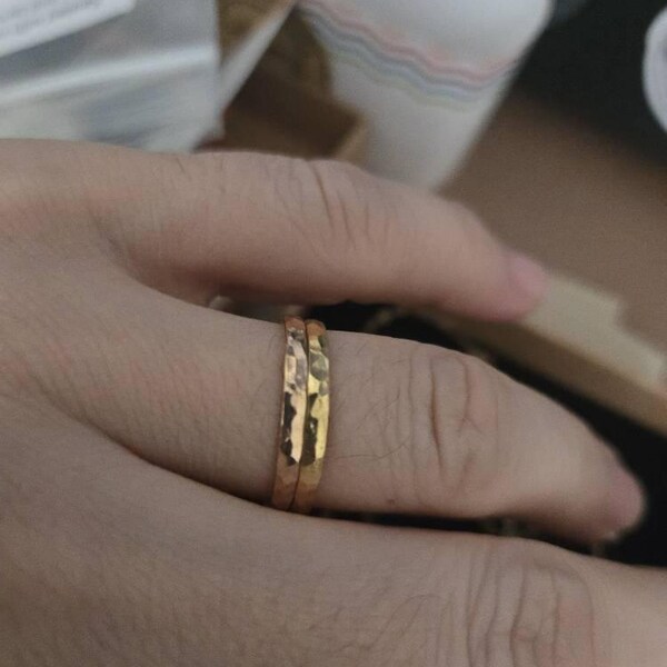 Thick 14k Gold Filled Stackable Ring(s), Gold Rings, Stacking Rings ...