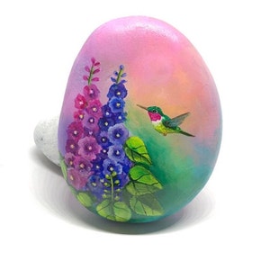 Hummingbird Painted Rocks for Gifts, Mothers Day Gift, Unique Bird ...