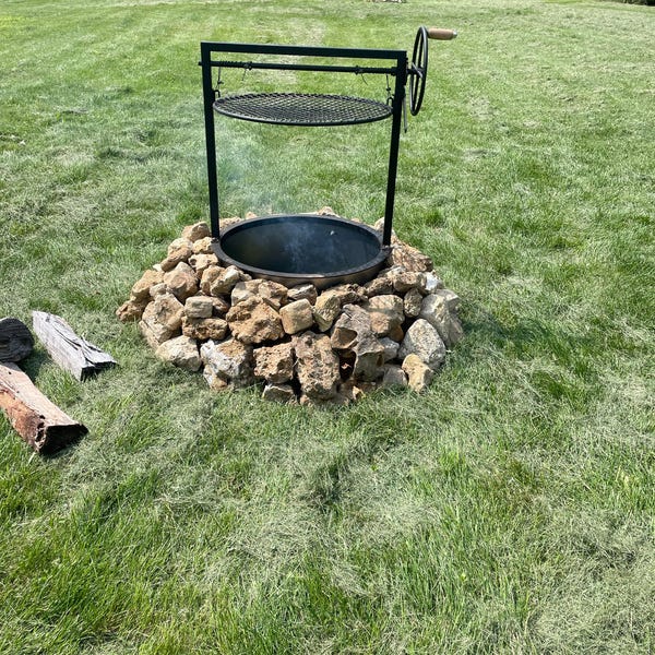 Custom Heavy Duty Solid Fire Ring – Steel Campfire Pit for Backyard ...