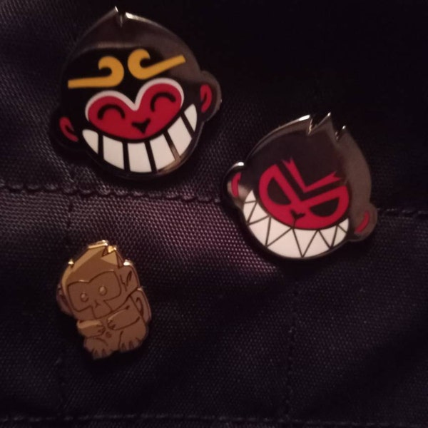 LMK: Sun Wukong and Macaque Logo | Enamel Pin - Etsy