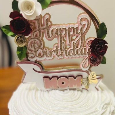 SVG Happy 23rd Birthday Cake Topper Twenty Three Happy - Etsy