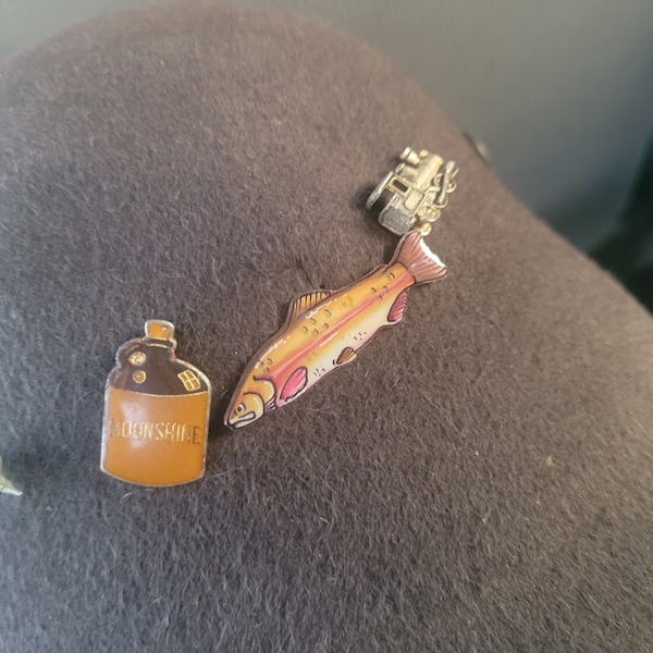 Coho Salmon Fish Lapel Pin - Etsy