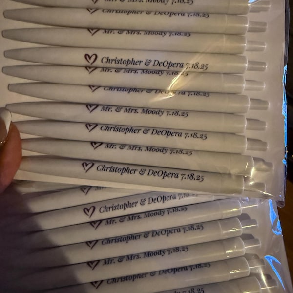 PERSONALIZED PENS| Wedding Favors |wedding|pens| Gifts| Party Favors - Etsy