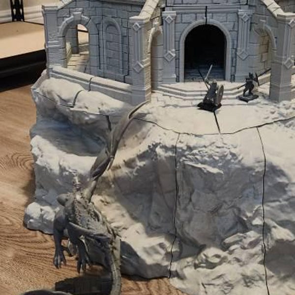 Underdark Keep, Dark Elf, Tower Keep, Dnd Terrain, Tabletop Scenery - Etsy