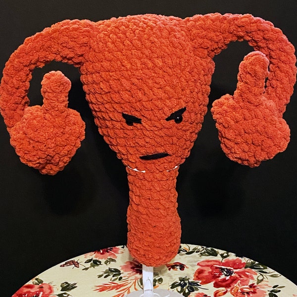 PDF Pattern Download, Crochet Fuck You-terus, Angry Uterus, Uterus ...