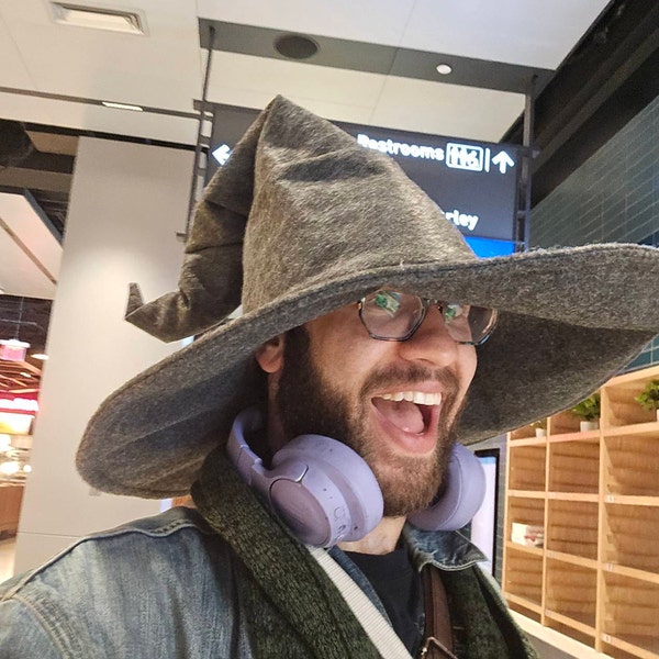 Brown "wizard Chill" Hat / Witch Hat / Mage, Sorcerer, Warlock ...