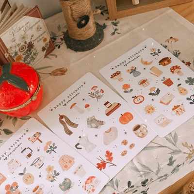 3 Matte Sticker Sheets Sticker Pack Sticker Bundle Cute - Etsy