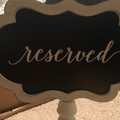 DIY Reserved Vinyl Decal for Weddings Parties Signs 2128 - Etsy