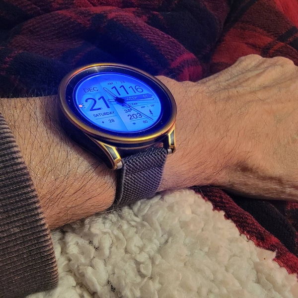 Multicolor Nylon Fabric Smart Watch Band Sport Fitness Quick on Loop ...