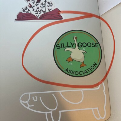 Certified Silly Goose on the Loose Sticker, Silly Goose Waterproof ...