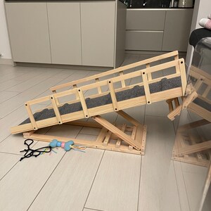 Pet Ramp With Foldable Rails Extra Front Rail - Etsy