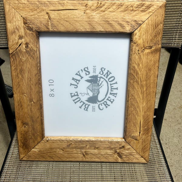 3-pack, 5x7 (1x2 Pine) Stained Wood Frames. Great Country Appeal ...