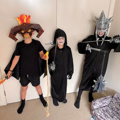 BALROG Mask Make This Mask of Demon Balrog From Card, Using This PDF ...